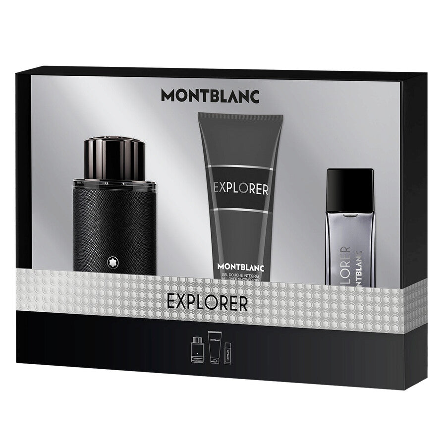 MONT BLANC EXPLORER SET 3.4oz EDP+3.4 S.G + 15ml EDP (MS) – DLG ...